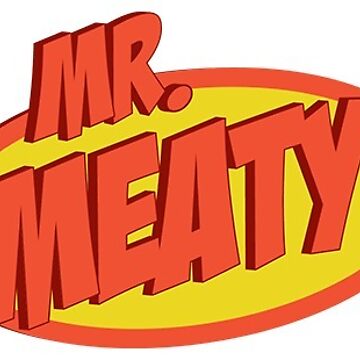 "Mr Meaty" Sticker for Sale by blackchicken | Redbubble