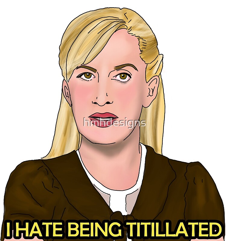 "Angela - I hate being titillated" by hmhdesigns | Redbubble