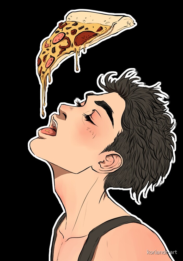 "dante loves pizza" by koriandr-art | Redbubble