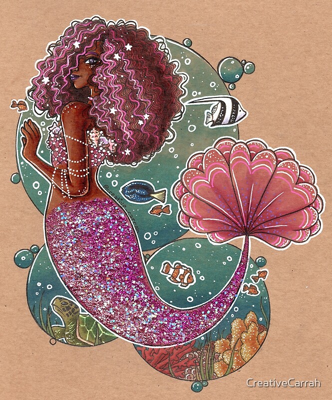 "Shimmer Mermaid" by CreativeCarrah | Redbubble