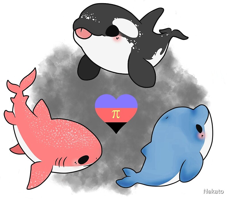 "Polyamorous pride animals " by Nekato | Redbubble