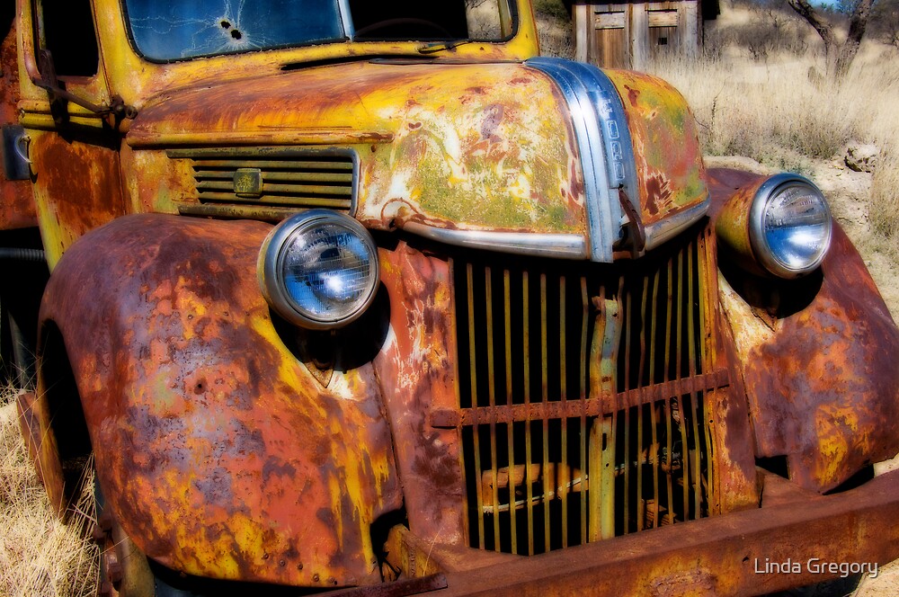 "Rusty Old Ford" by Linda Gregory | Redbubble