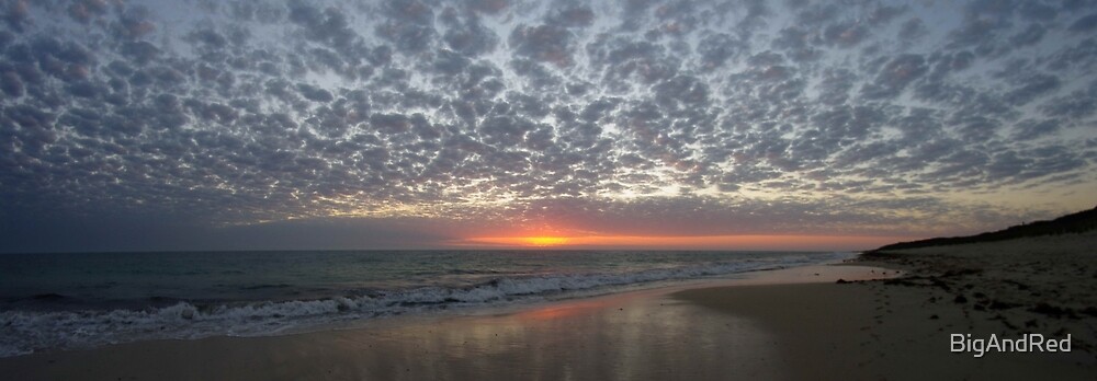 "Guilderton Beach at sunset panorama" by BigAndRed | Redbubble