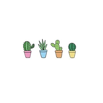 "Simple Cacti" Sticker for Sale by savkat | Redbubble