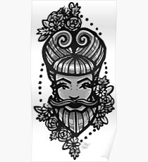Bearded Lady Posters | Redbubble