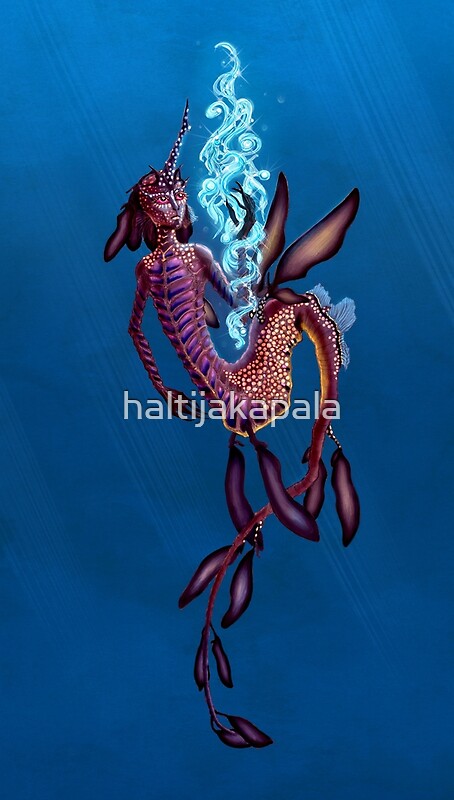 "Weedy Sea Dragon Merman" by haltijakapala | Redbubble