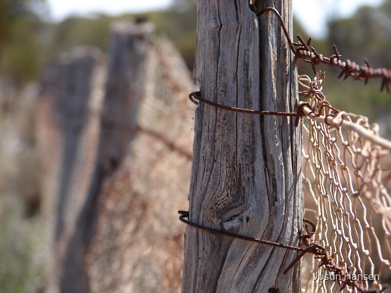"Rabbit Proof Fence" by Justin Hansen | Redbubble