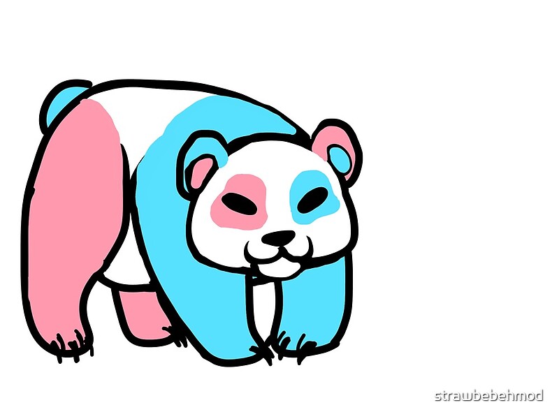 "Transgender panda" by strawbebehmod | Redbubble