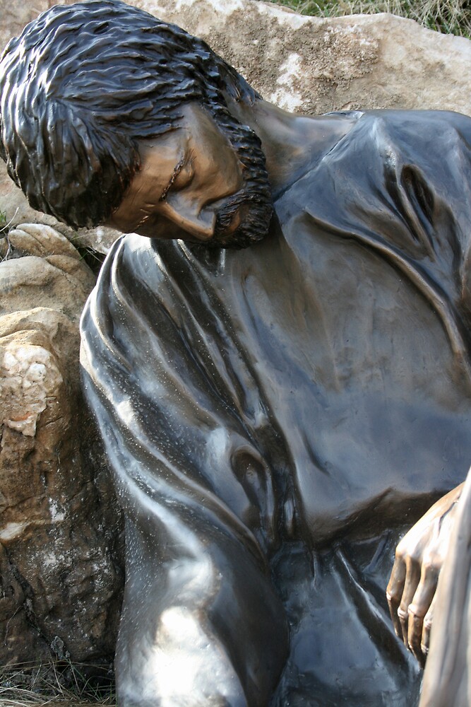 "Peter sleeping in the garden of Gethsemane" by Susan C. Snider | Redbubble
