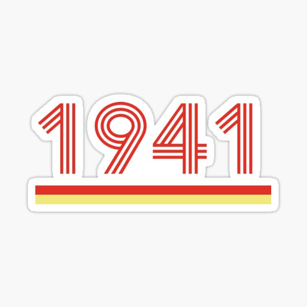 1941 Stickers | Redbubble