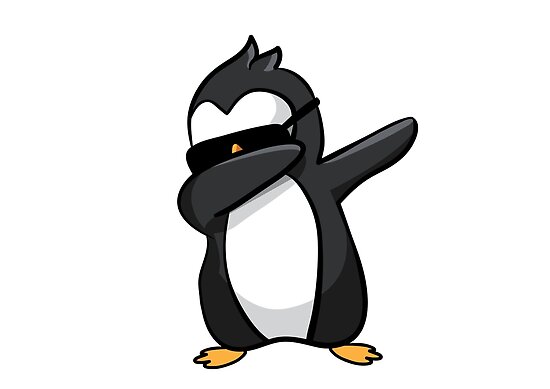 "Cool Dabbing Penguin Graphic - Cute Funny Penguin Dab Design" Poster ...