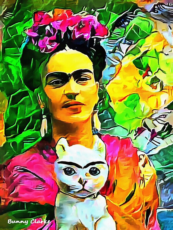 "Frida's Cat" by Bunny Clarke | Redbubble