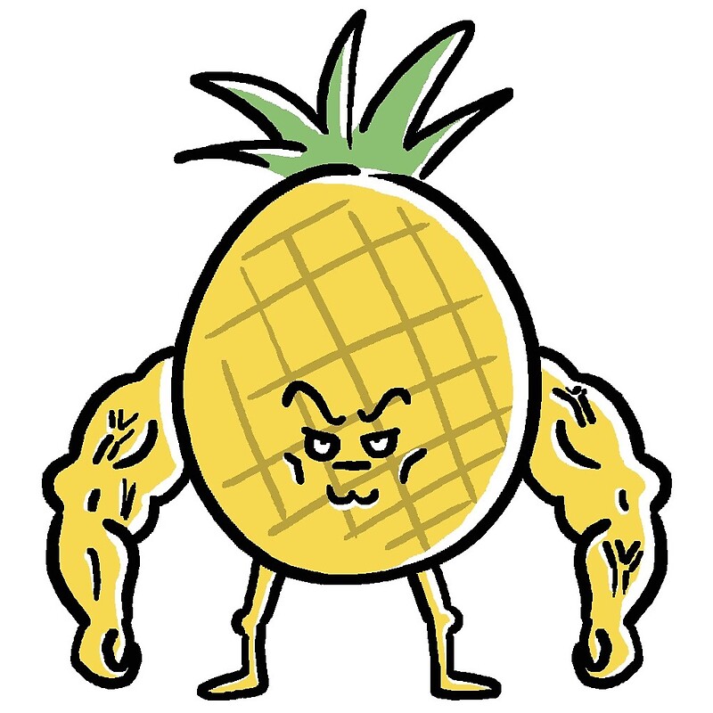 "Angry Pineapple" by Ariavo | Redbubble