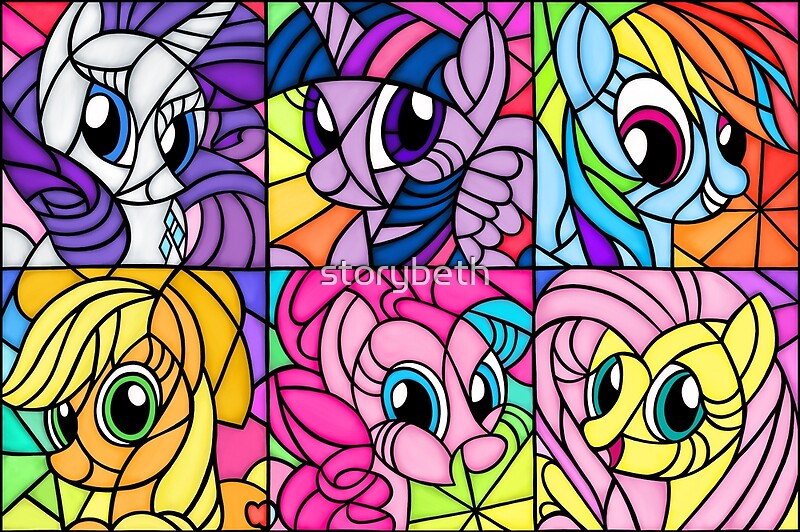 "Friends in a Stained Glass Window" by storybeth | Redbubble