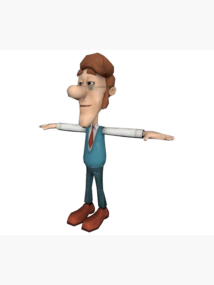 "T Pose" Art Print by WalrusClothesCo | Redbubble