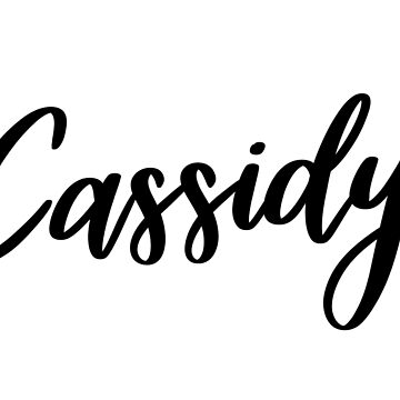 "Cassidy " Sticker for Sale by ellietography | Redbubble