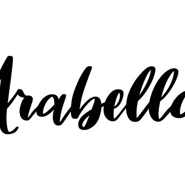 "Arabella" Sticker for Sale by ellietography | Redbubble