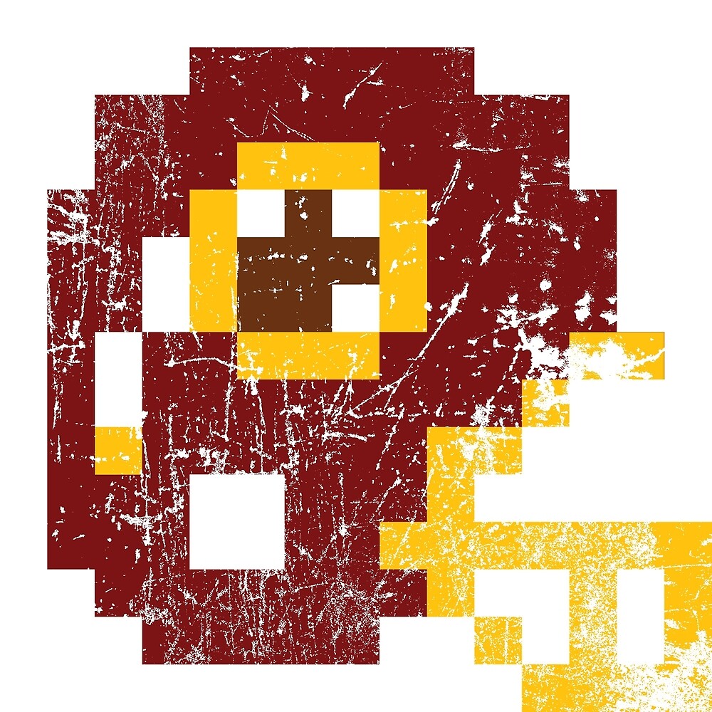 "WAS Distressed Football Helmet" by SuperRetroBowl | Redbubble