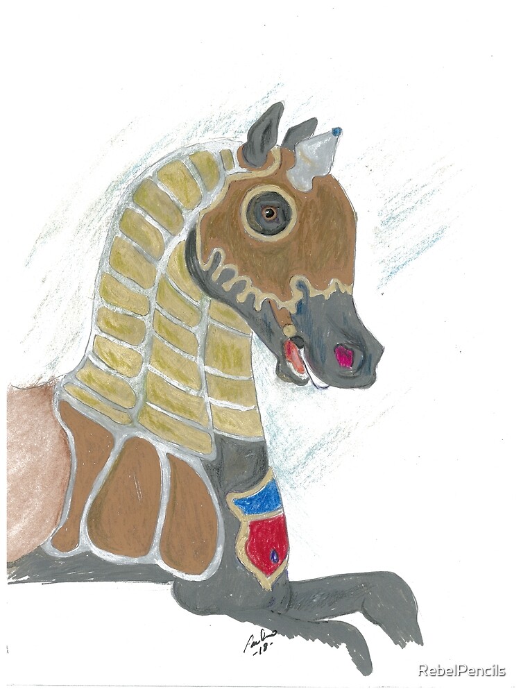 "Jantzen Beach Carousel" by RebelPencils | Redbubble