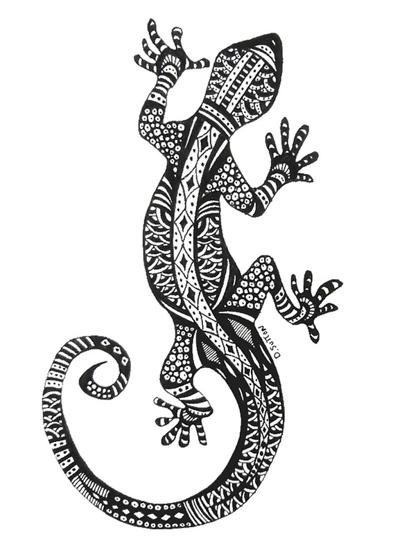 "Zen Lizard" by Debra Sutton | Redbubble