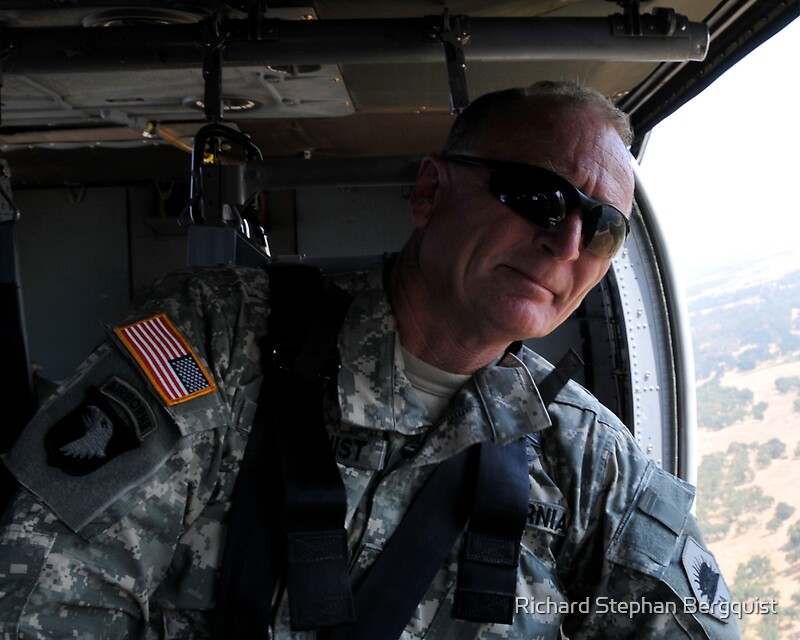 "Self Portrait in Flight" by Richard Stephan Bergquist | Redbubble