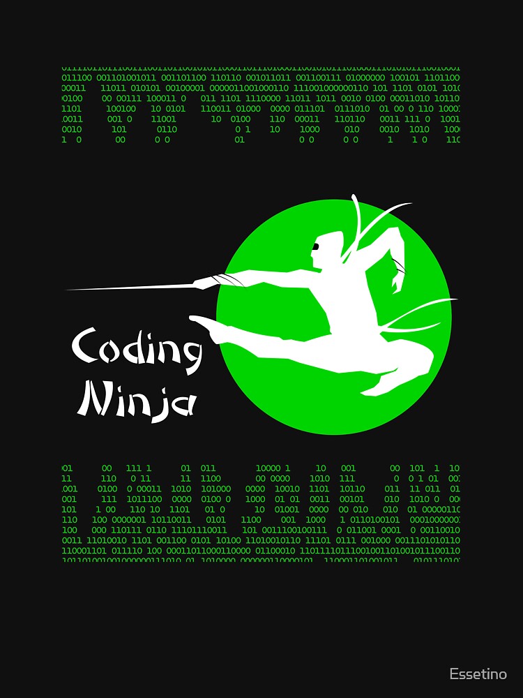Computer Coder Coding Ninja Code Gamer Gaming Geek Ts T Shirt By