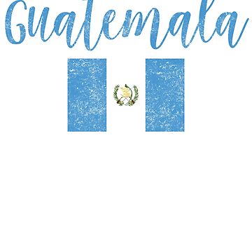 "Guatemala Flag Vintage Handwriting Style" Art Board Print for Sale by ...