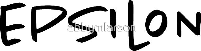 "Epsilon - Natural Handwritten Greek Alphabet" by abbymlarson | Redbubble