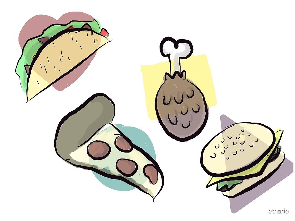 "delicious FOOOOOOD" by ethario | Redbubble