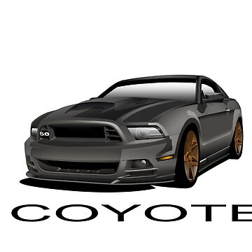 "Ford Mustang GT 5.0 Coyote - Digital Art" Sticker for Sale by VPONESIX ...