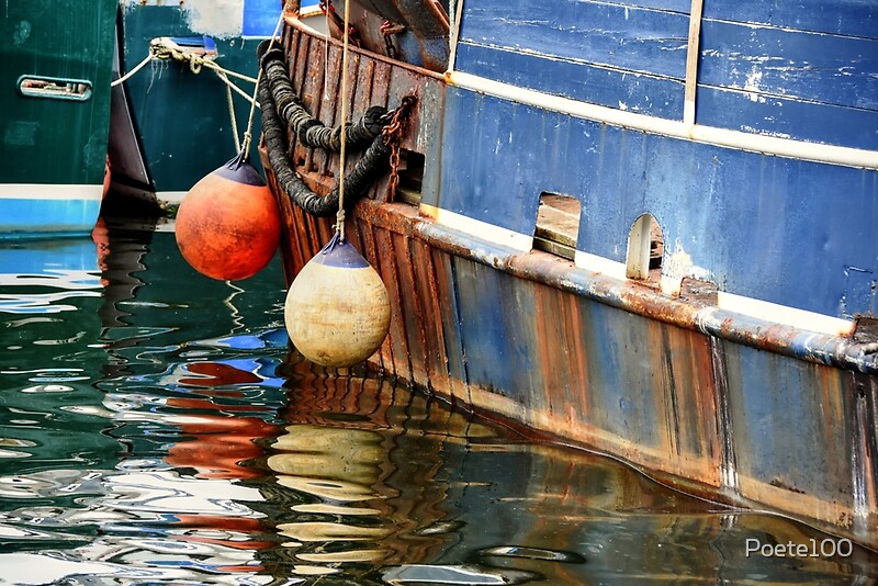 "Rust bucket & Nautical reflections...." by Poete100 | Redbubble