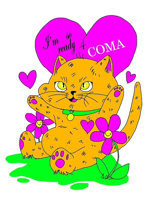 "Coma Cat" by notono | Redbubble