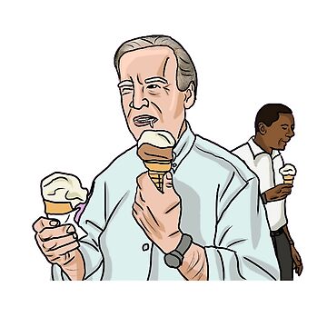 "Joe Biden Barack Obama eating Ice Cream" Essential T-Shirt for Sale by ...
