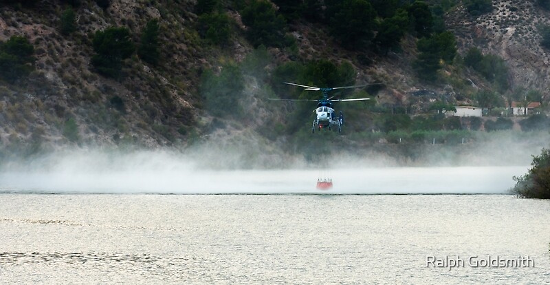 "Fire Fighter Helicopter Picking Up Water in the spray" by Ralph ...