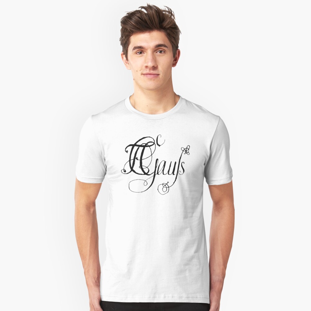 "Carl Friedrich Gauss' Signature" Unisex T-Shirt by DangShifty | Redbubble