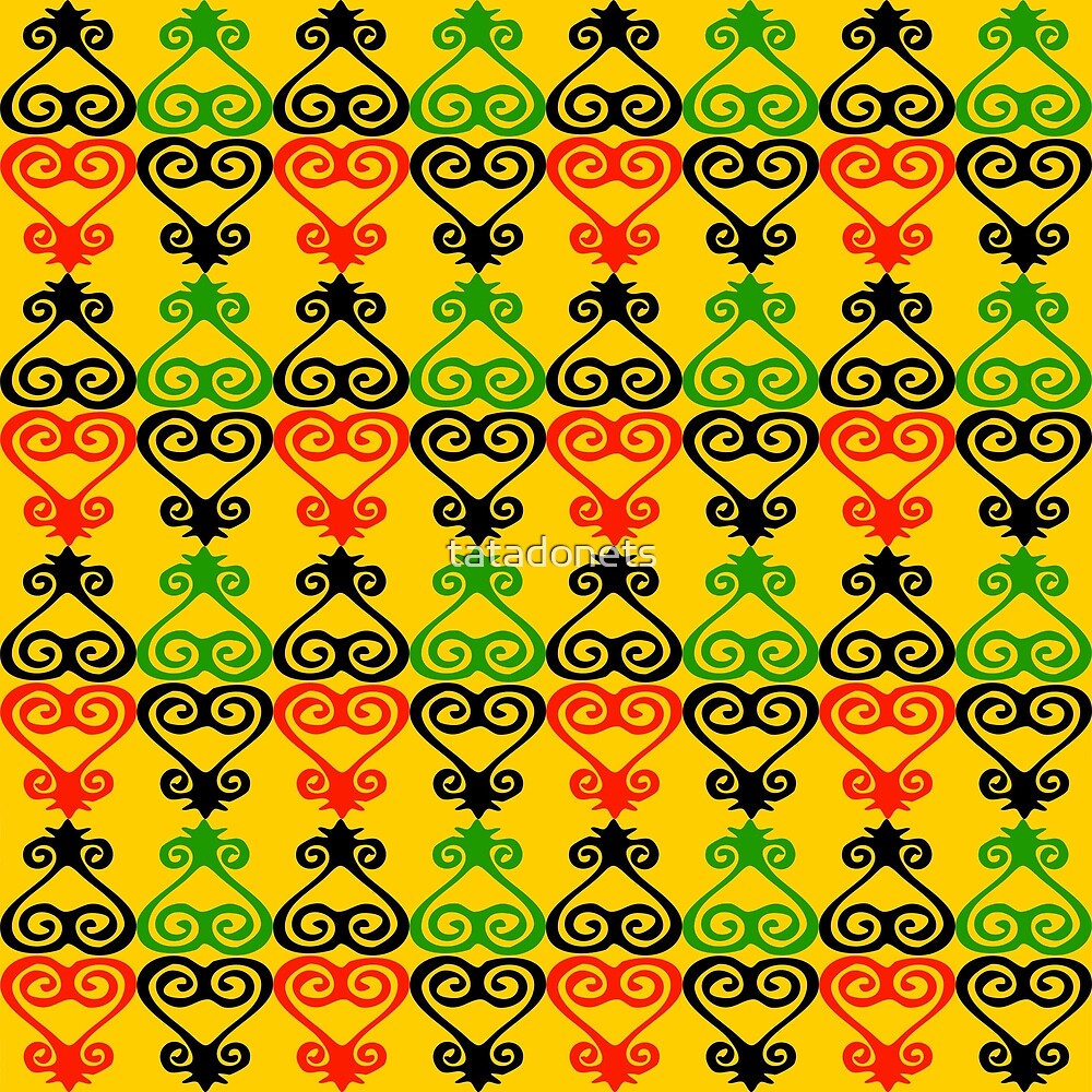 "Sankofa Heart Pattern" by tatadonets | Redbubble