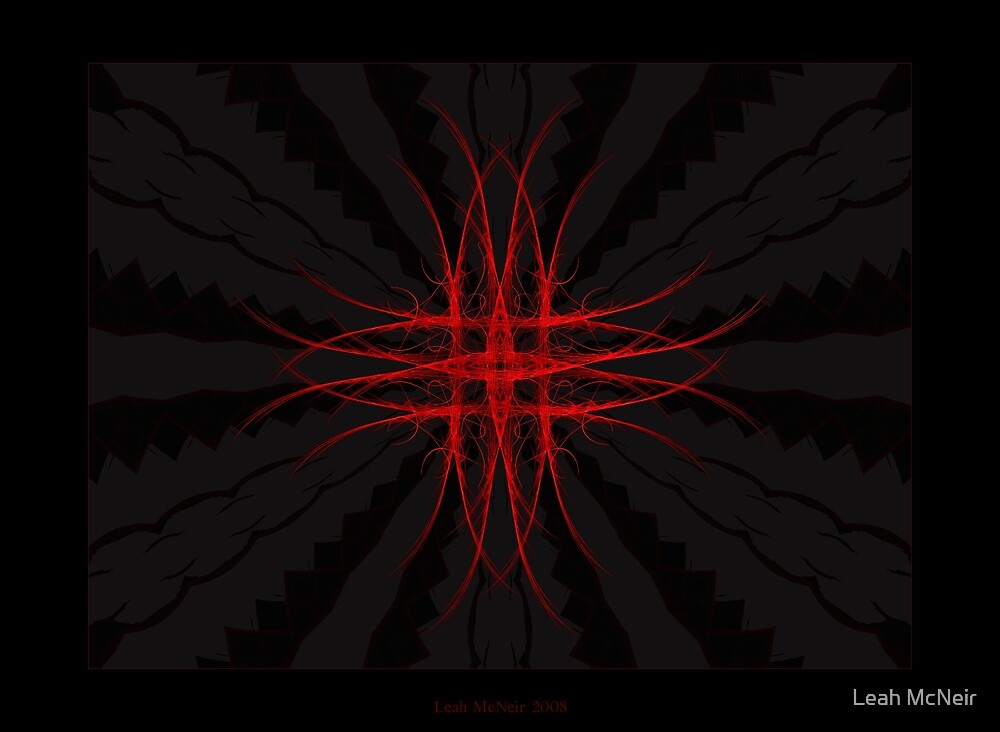 ""The Red" - Fractal Art" by Leah McNeir | Redbubble
