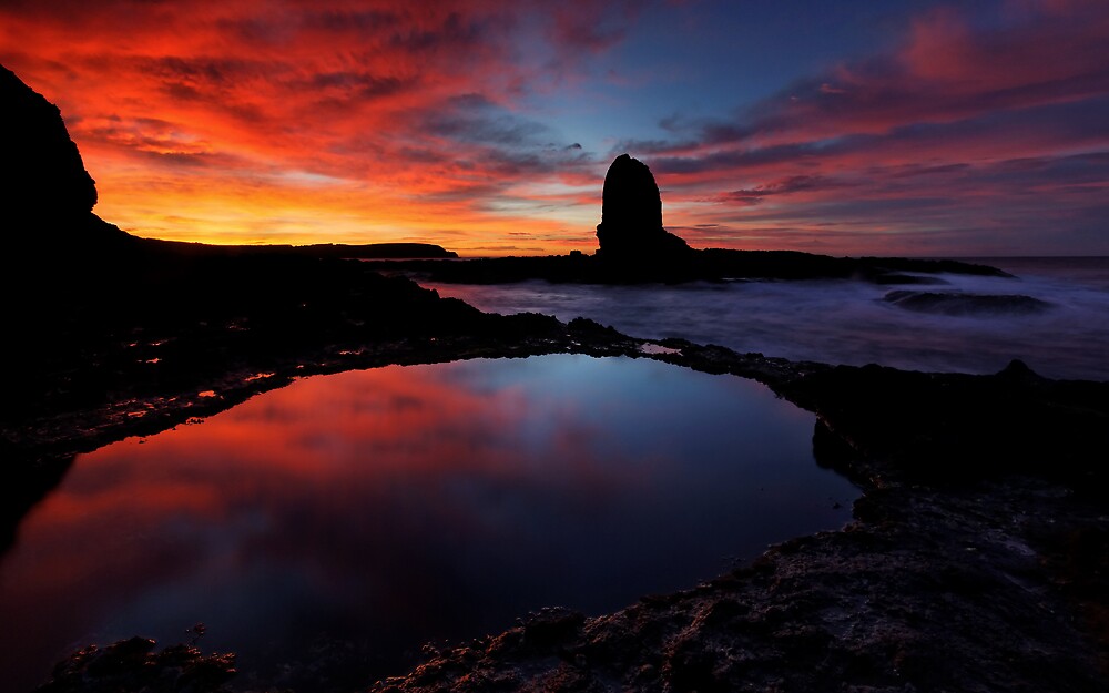 "Red'N'Pink Pulpit Dawn" by Robert Mullner | Redbubble