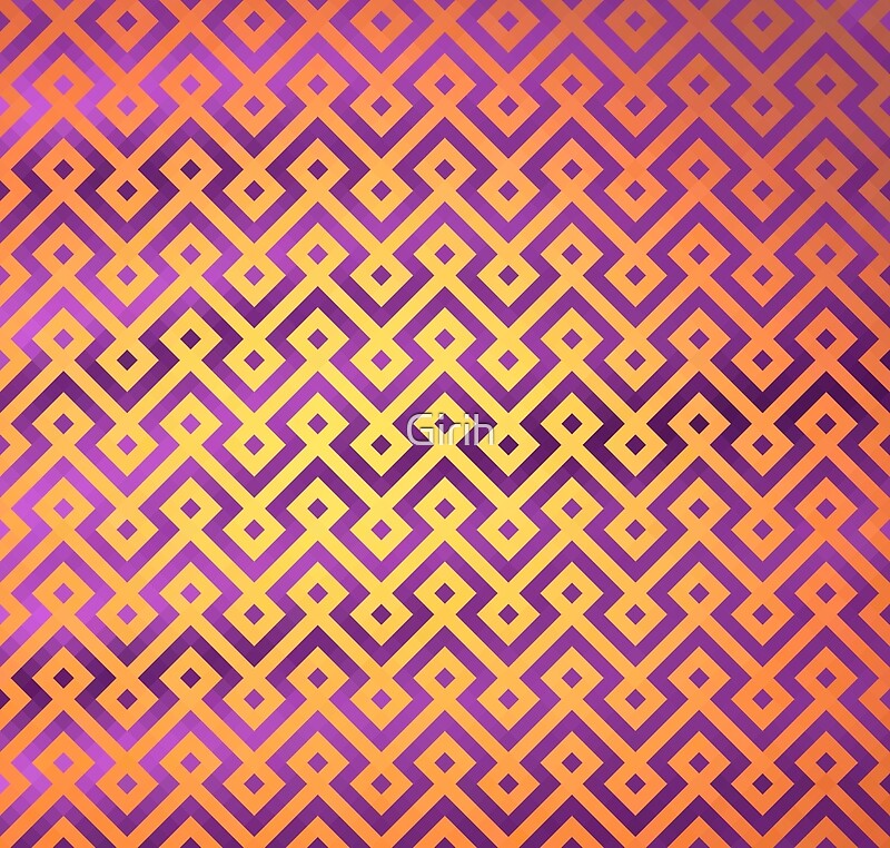 "Square Meander Pattern" by Girih | Redbubble