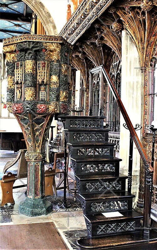 "An Unusual Stone Pulpit" by Martha Sherman | Redbubble