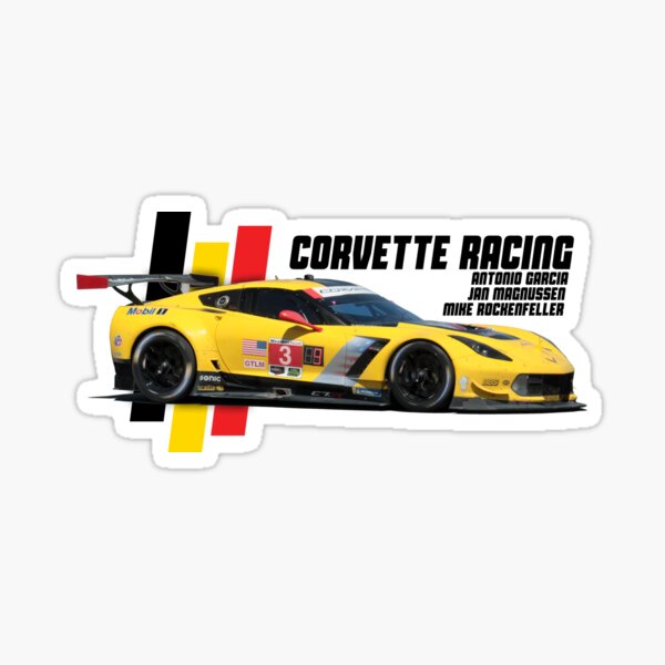 Corvette Racing Stickers | Redbubble
