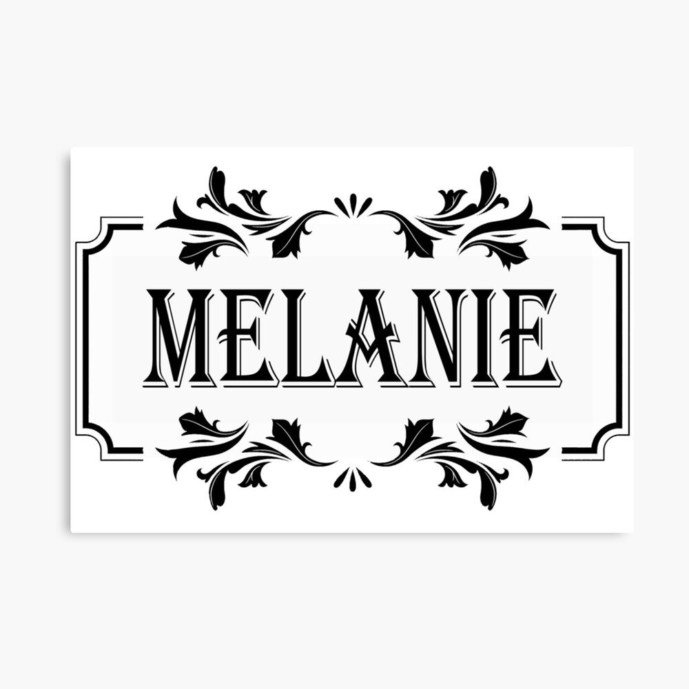 Lienzo «Nombre del cuadro Melanie» de PM-Names | Redbubble