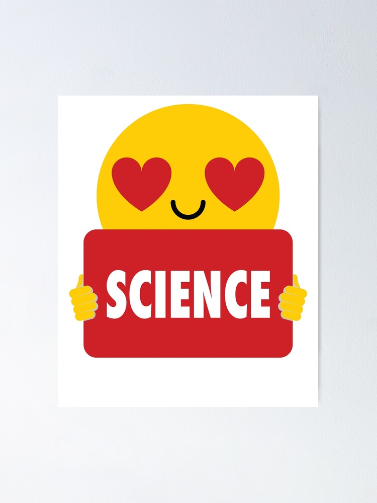 "Science Emoji Heart Eye Shirt T-Shirt Tee" Poster by teeandmee | Redbubble