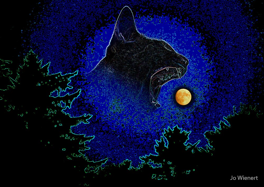 ""Eating the Moon"" by Jo Wienert | Redbubble