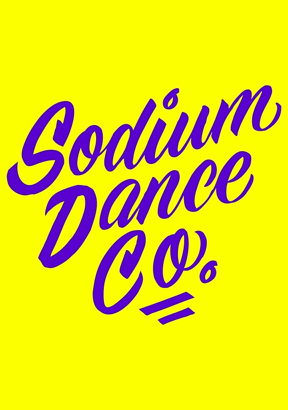 "Sodium Dance Co. Script Logo - Purple Lettering" by sodium | Redbubble