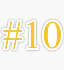 Number 10 Stickers | Redbubble