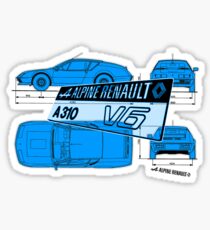 Renault Alpine Stickers | Redbubble
