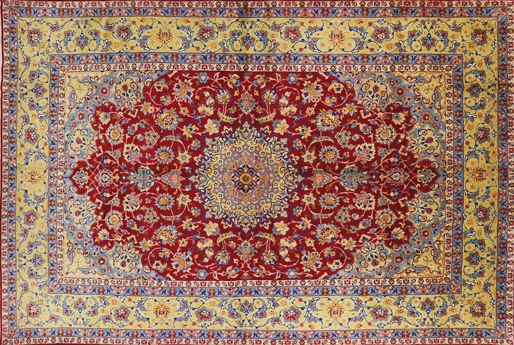 "Red Gold Antique Persian Floral Pattern" by Vicky Brago-Mitchell ...