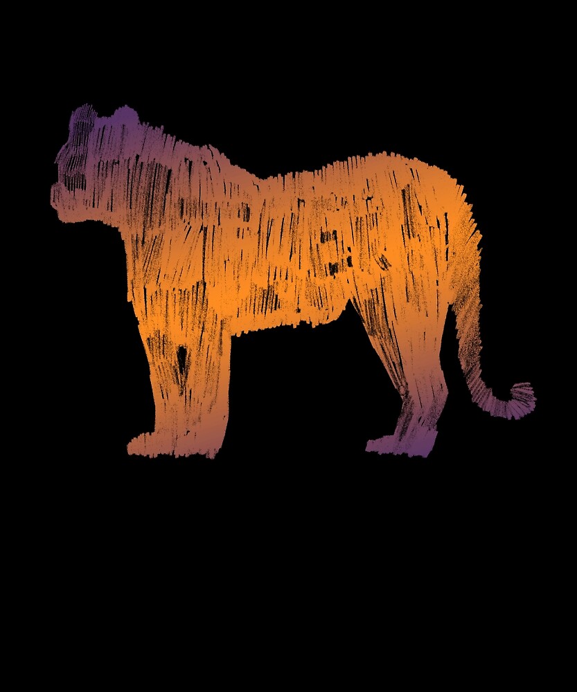 "Tiger Hand Drawing Design" by Flying Jake | Redbubble