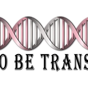 "Transgender Pride Flag Colored DNA Strand" Sticker for Sale by ...